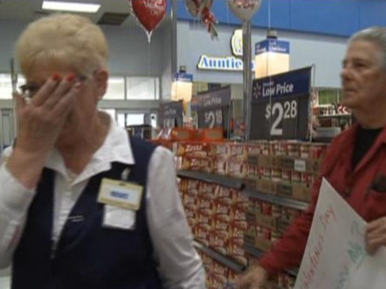 Walmart Greeter Turns Around to See Her Ex-Husband 43 Years Later ...