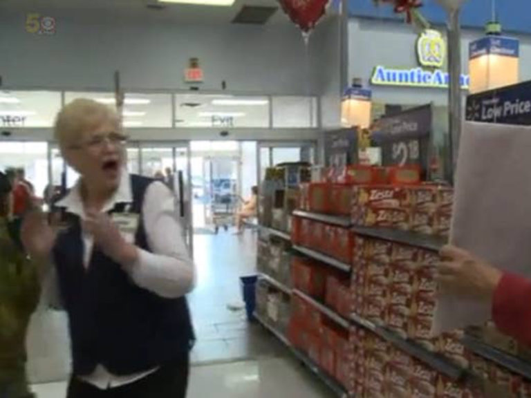 Walmart Greeter Turns Around to See Her Ex-Husband 43 Years Later ...